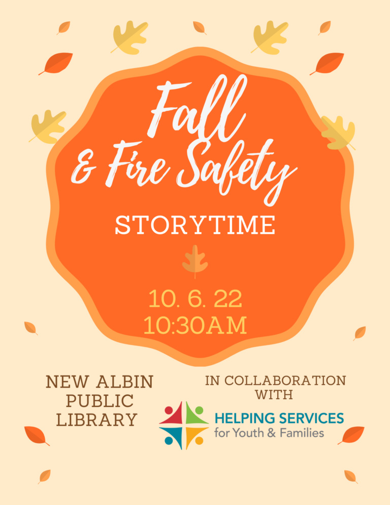 Fall & Fire Safety Storytime - Helping Services For Youth & Families