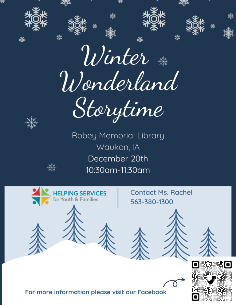 Winter Wonderland Storytime - Waukon - Helping Services For Youth ...